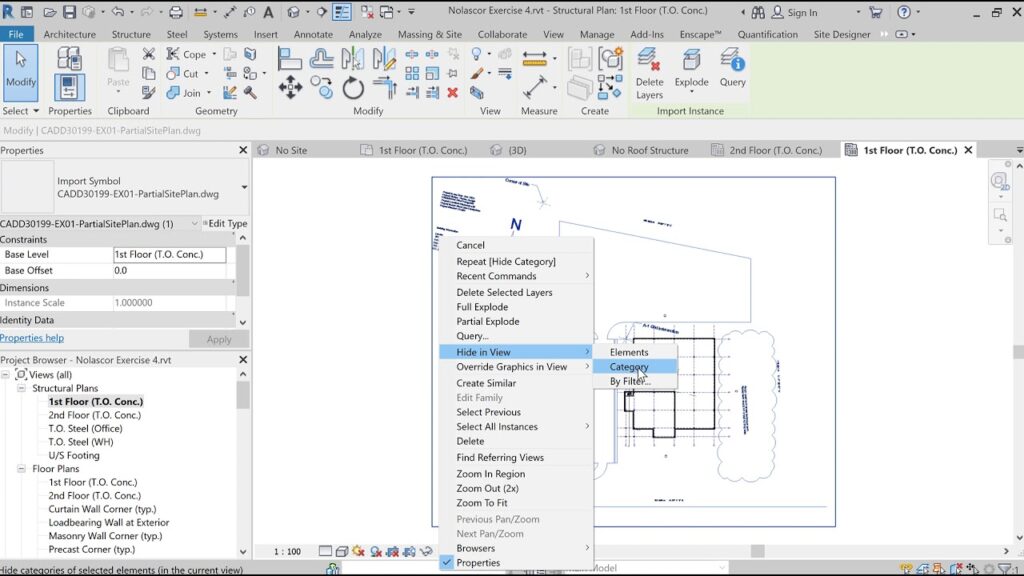 12 Revit Exercise 4 Creating a Structural Plan View A little on View ...