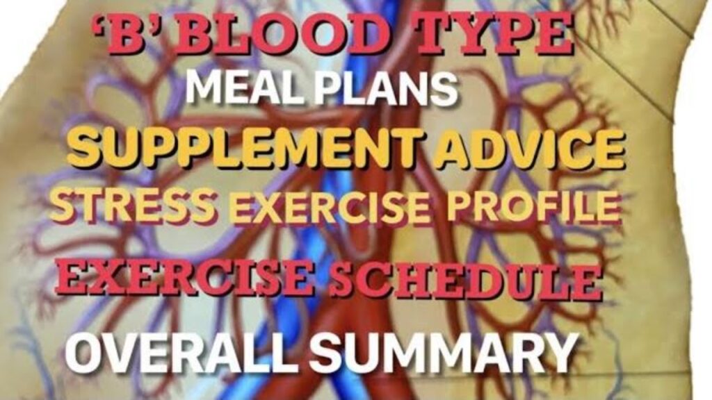 BLOOD TYPE B//MEA PLANS//NUTRITIONAL SUPPLEMENT ADVICE//STRESS EXERCISE ...